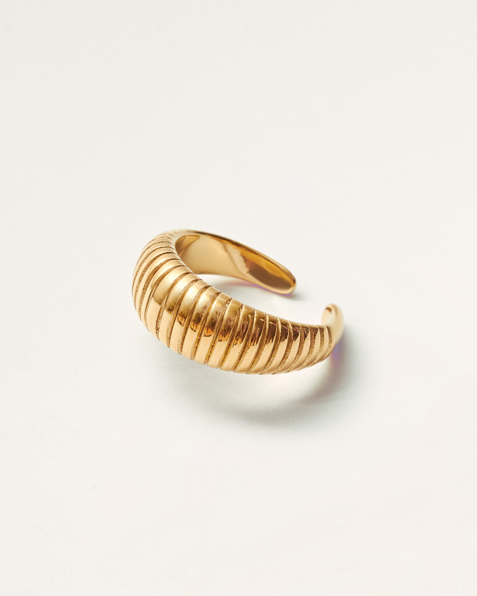 'Fine Lines' Dome Ring – Nisi Jewellery
