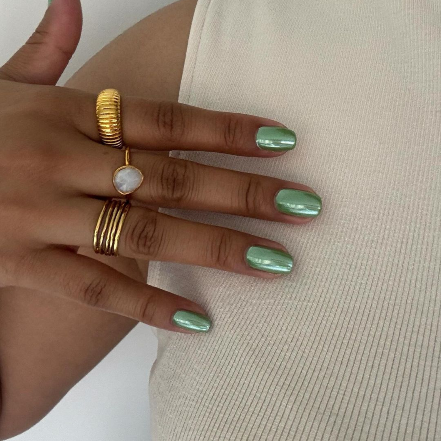 'Fine Lines' Dome Ring – Nisi Jewellery